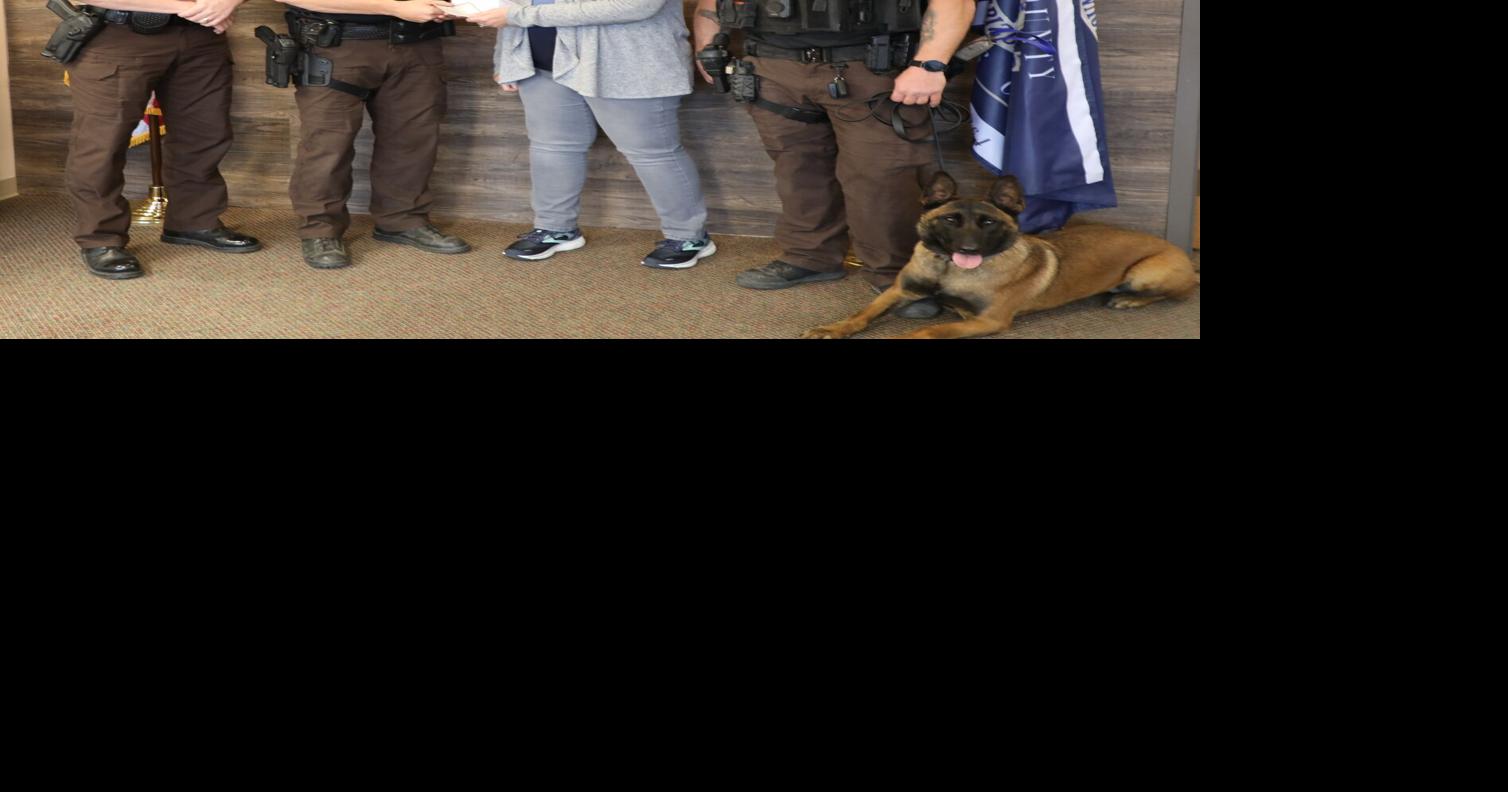 YCSO K-9 unit receives donation checks totaling $1,000 | Chino Valley ...