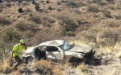 Vehicle rolls 400 feet down mountainside in Jerome crash | News ...