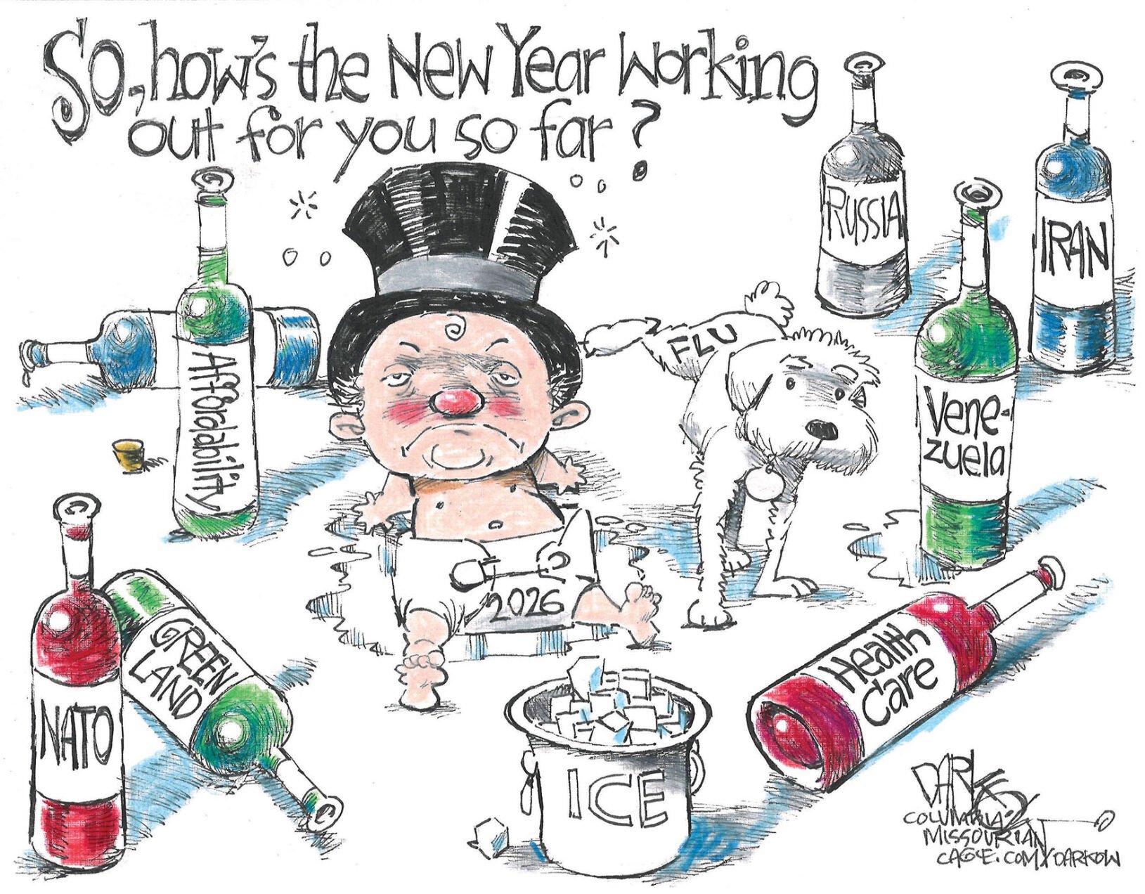 Editorial cartoon (2): Jan. 16, 2026 | Opinion | dcourier.com