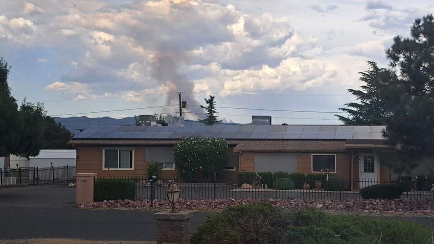 Smoke visible from Grapevine Fire on Mingus Mountain | Fires | dcourier.com