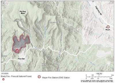 UPDATE: Brady Fire 49% contained, evacuations lifted for Pine Flats ...