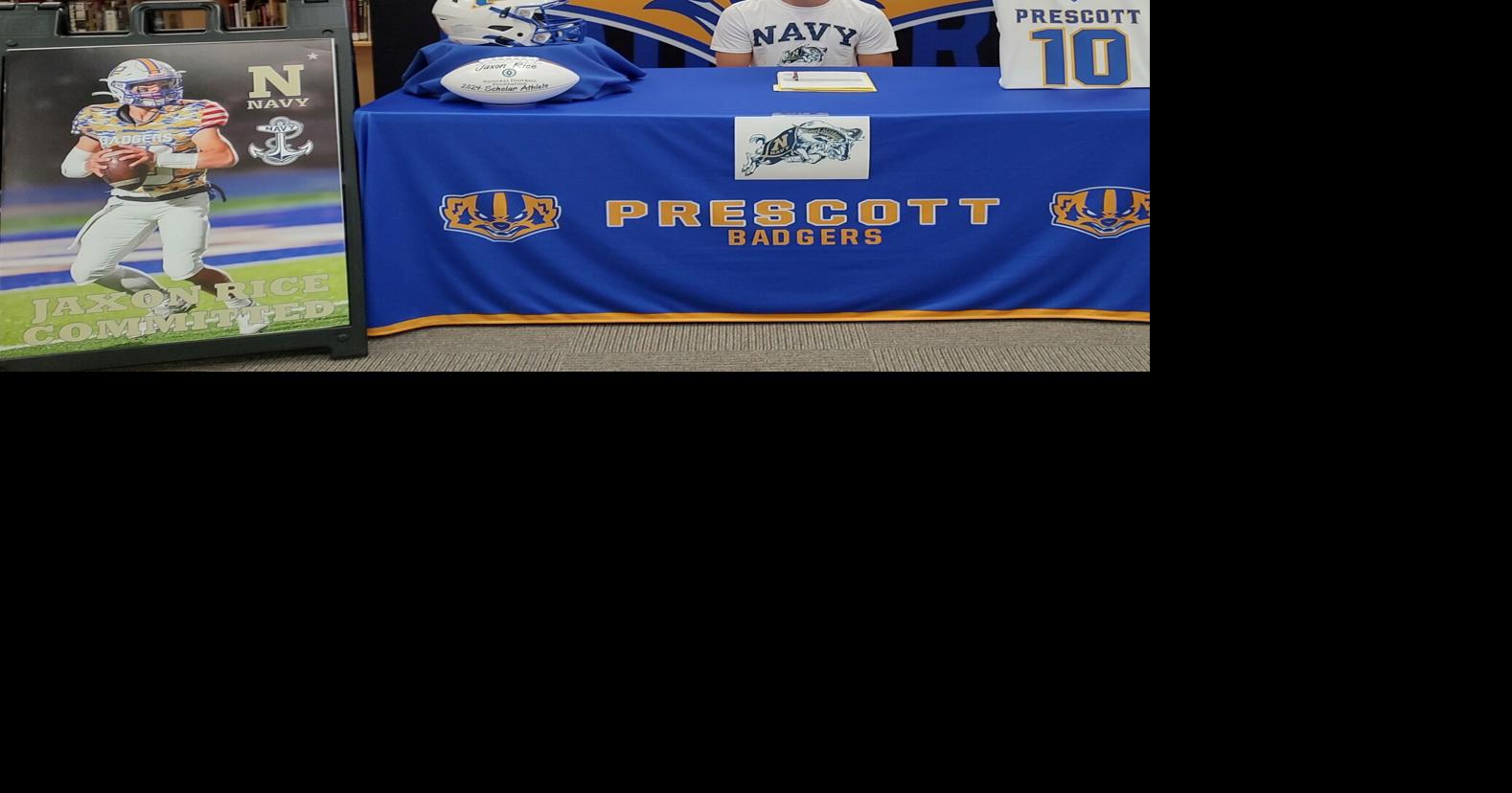 Jaxon Rice, Prescott quarterback, signs with U.S. Naval Academy Prep ...