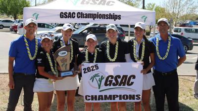 Women’s Golf win GSAC Championship, Mantini wins individual title ...
