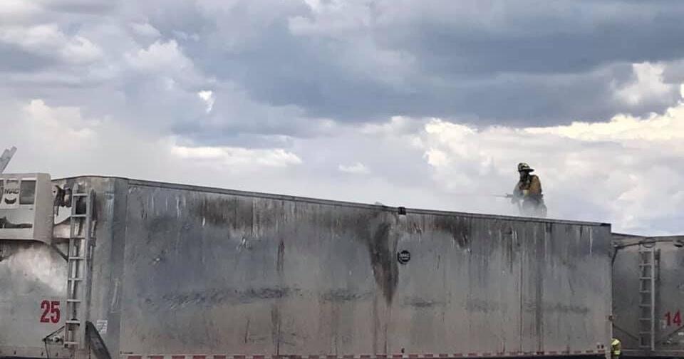 Firefighters respond to fully involved trash fire at Patriot Disposal ...