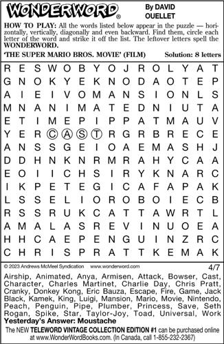 Wonderword puzzles: Week of April 2, 2023 | Puzzles from Print Edition ...