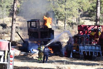 Log loader explodes, causing small wildfire | News | dcourier.com