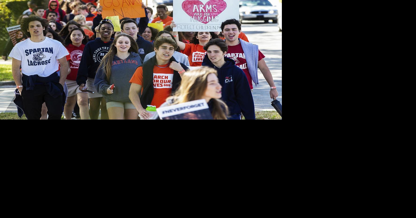 Parkland students lead walkouts to protest gun violence | National ...