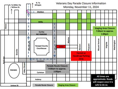 Prescott announces street-closure information for Veterans Day Parade ...