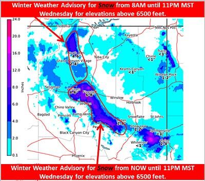 Snow in Prescott today? It may happen | News | dcourier.com