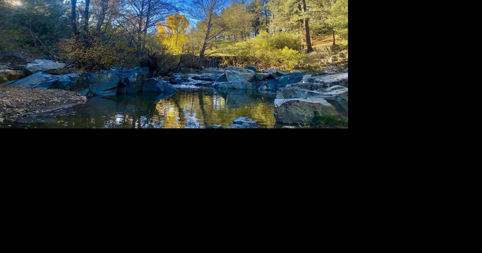 Photo: Autumn foliage surrounds Lynx Creek in Prescott National Forest ...