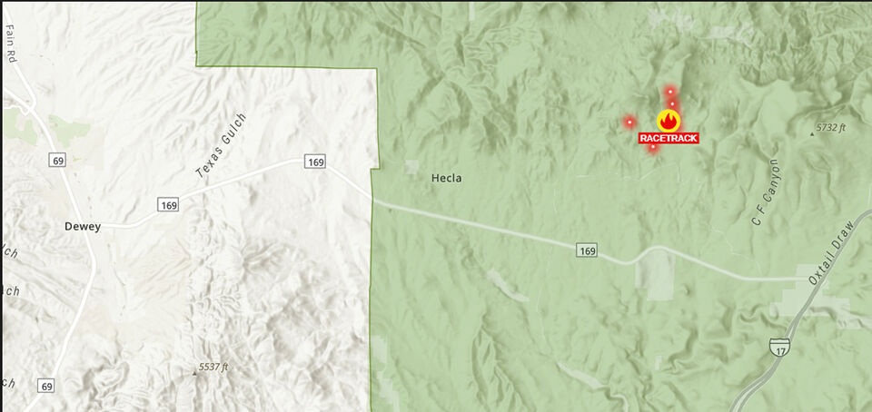 New lightning-caused fire reported north of Highway 169 near Cherry ...