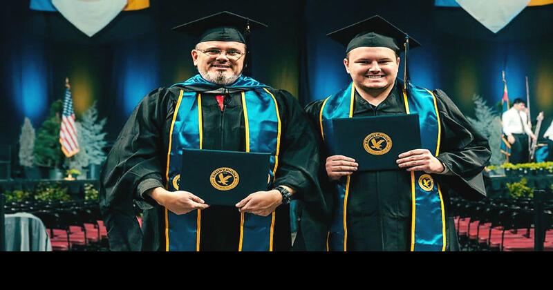Father and son graduate together at Embry Riddle Fall Commencement at ...