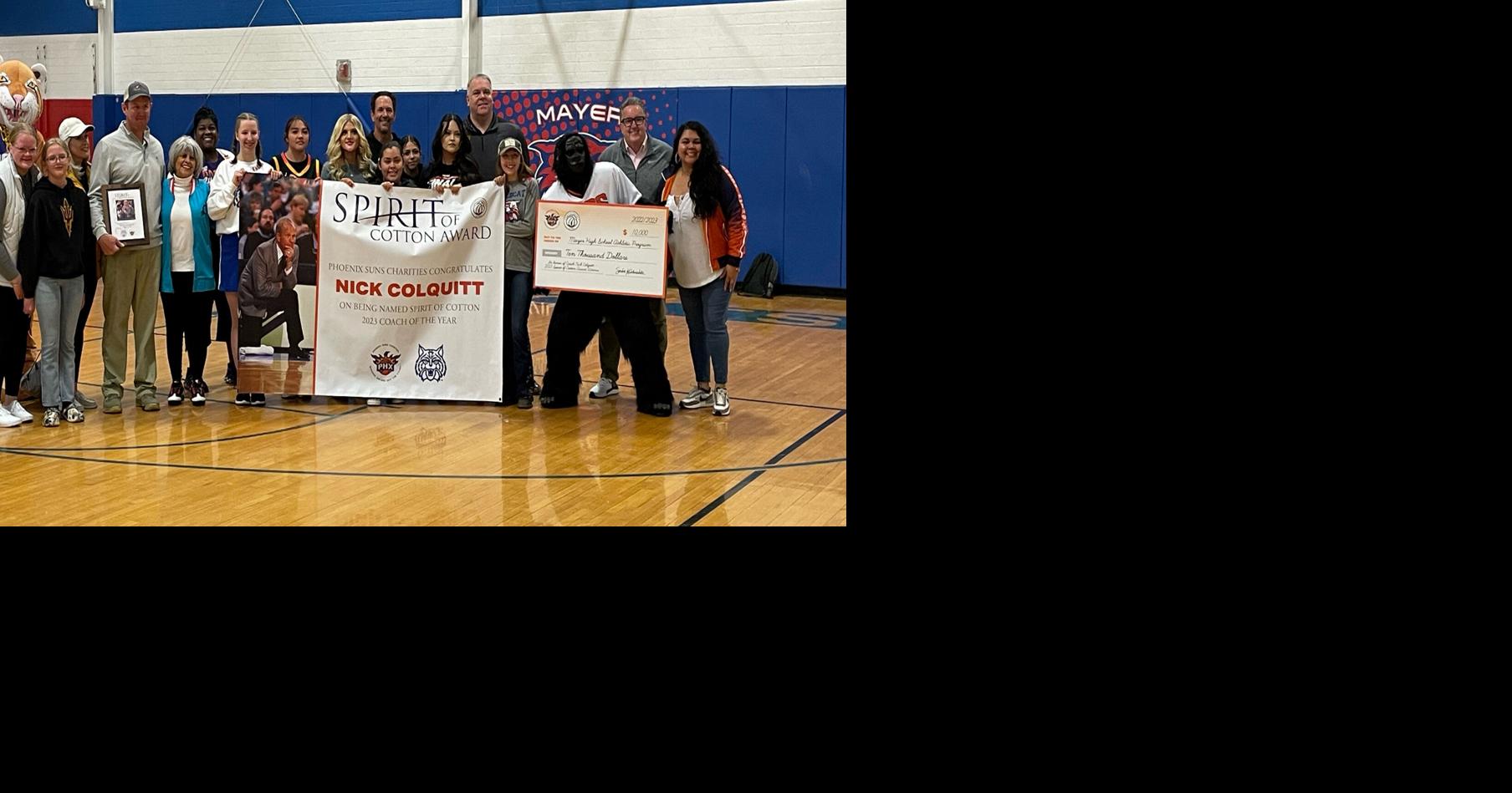 Photo: Phoenix Suns name Mayer girls basketball coach their Spirit of ...