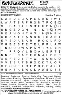 Wonderword puzzles: Week of April 14, 2024 | Puzzles from Print Edition ...