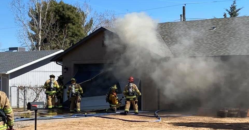 Garage fire forces closure of Valorie Drive in Prescott Valley | News ...