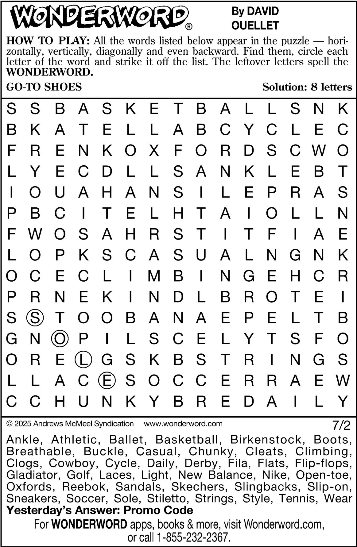 Wonderword puzzles for Week of June 29, 2025 | Multimedia | dcourier.com