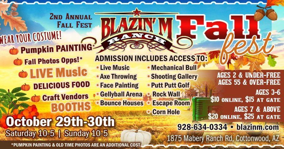 Blazin' M Ranch Fall Fest scheduled for Oct. 29-30 in Cottonwood ...