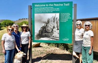 New sign installed at trailhead for Prescott’s popular Peavine Trail ...