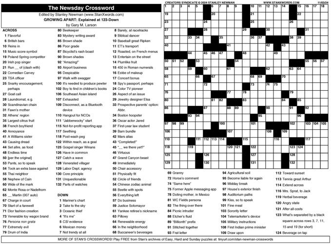 Crossword puzzles for week of Oct. 27,2024 | Multimedia | dcourier.com