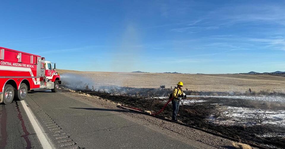 Small wildfire extinguished off Fain Road | News | dcourier.com