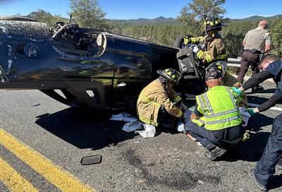 Rollover accident on Iron Springs Road requiring extrication | News ...