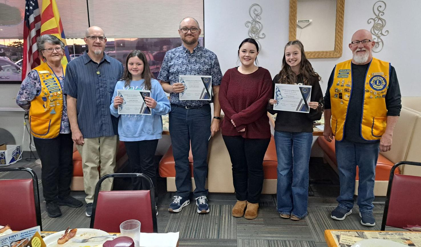 Prescott Valley Early Bird Lions Club students of the month | Local ...
