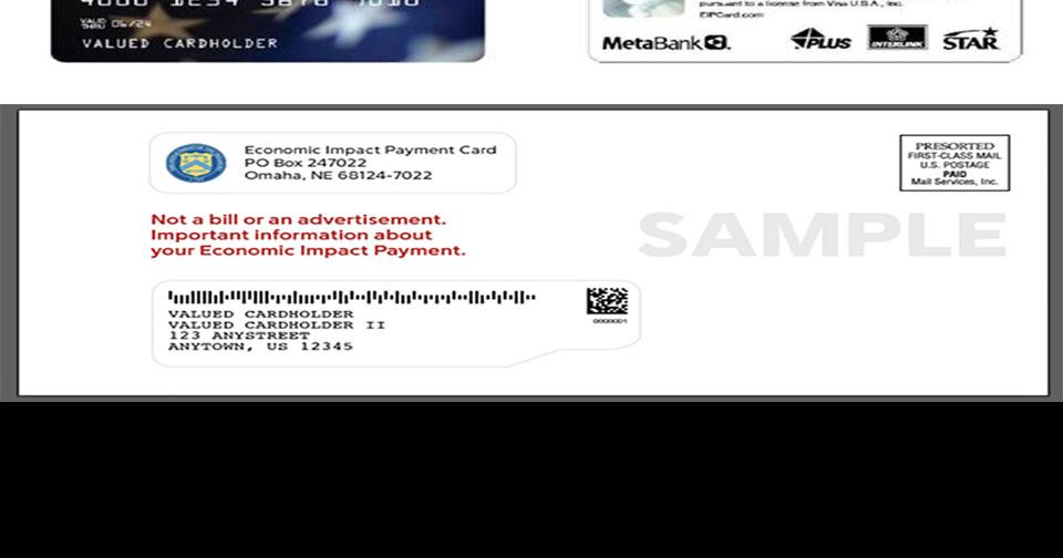 Stimulus checks arriving in form of EIP cards | Chino Valley Review ...