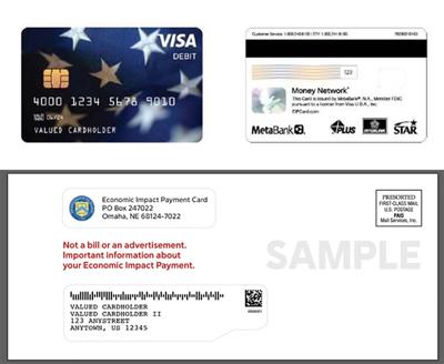 Stimulus checks arriving in form of EIP cards | Chino Valley Review ...