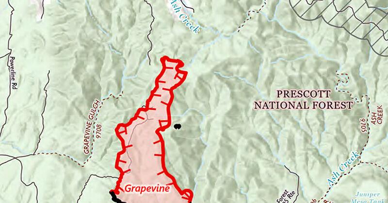 Prescott National Forest takes command of Grapevine Fire from Central ...