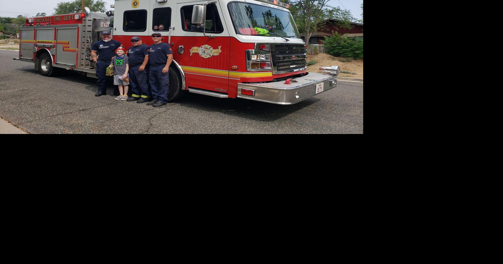 Prescott Fire honors 11-year-old with surprise visit | News | dcourier.com