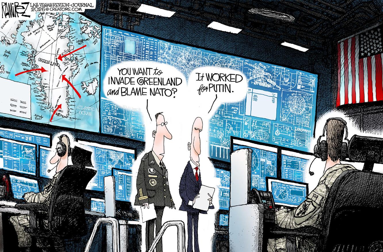 Editorial cartoon (2): Jan. 13, 2026 | Opinion | dcourier.com