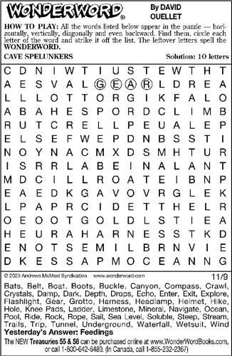 Wonderword puzzles: Week of November 5, 2023 | Puzzles from Print ...