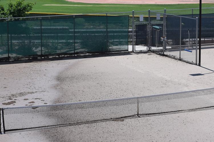 Yavapai College tennis courts, baseball field damaged by storm | Chino ...