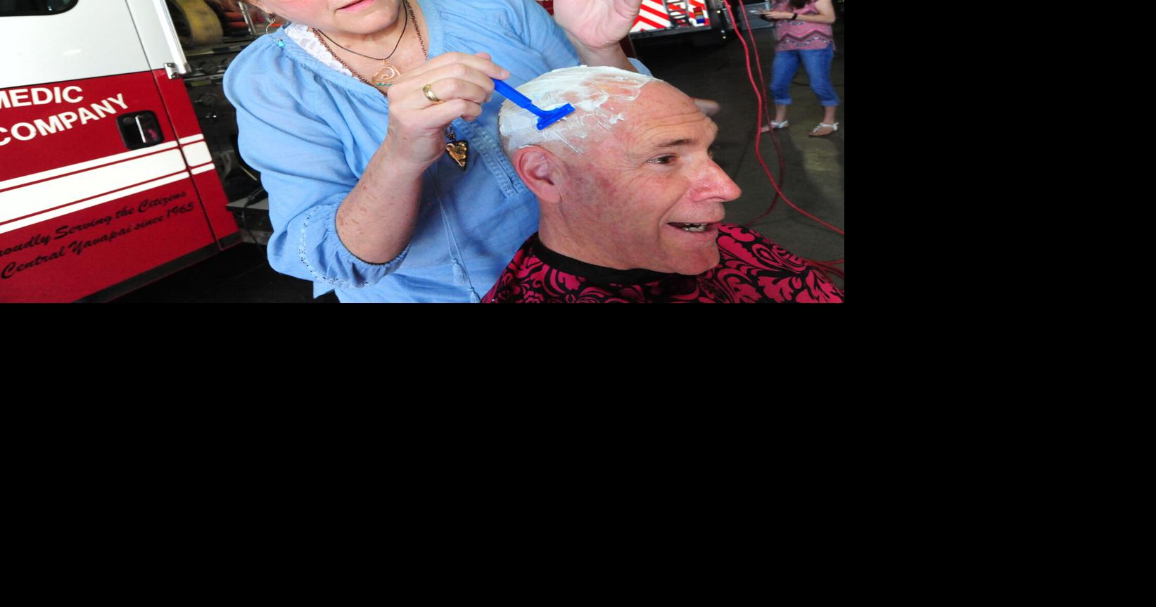 Firefighters shave their heads to support a manager (Gallery) | News ...