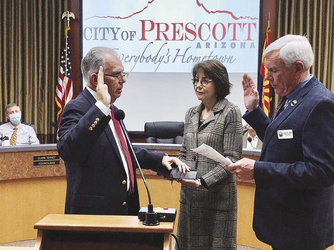 New Prescott mayor, council members sworn into office | News | dcourier.com