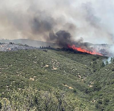 Grapevine Fire crews continue to build control lines; Racetrack Fire to ...