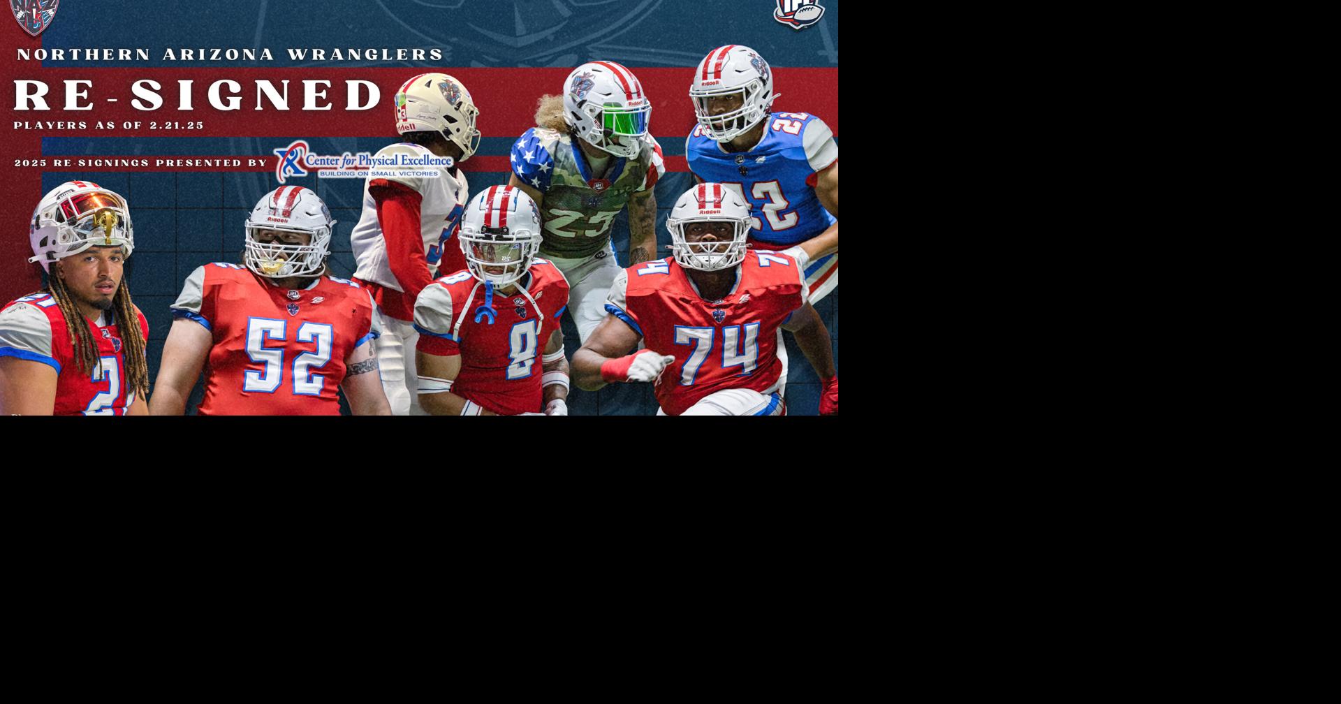 Northern Arizona Wranglers have re-signed 7 players from the 2024 ...