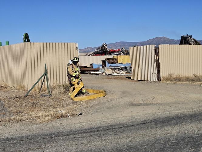 CAFMA firefighters extinguish fire at U Pick It Salvage Yard in ...
