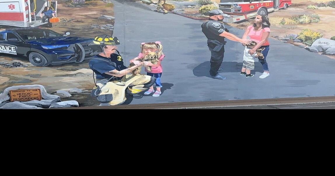 Local muralist acknowledges first responders in new piece | Features ...