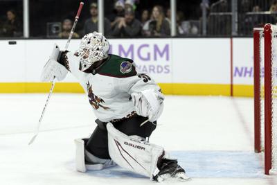 Connor Ingram makes 34 saves for 2nd NHL shutout, Coyotes beat Golden ...