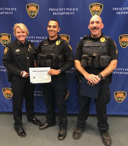 2 Prescott Police officers receive life-saving awards | News | dcourier.com