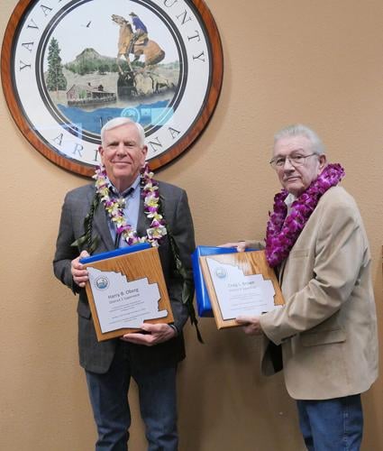 Outgoing Yavapai County Supervisors Brown, Oberg honored for years of ...