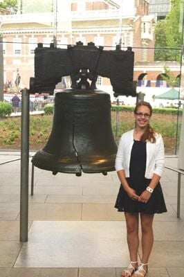 Prescott resident Alexa Scholl poses next to the Liberty Bell | News ...