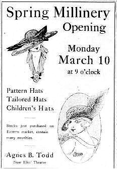 Days Past: Agnes B. Todd, milliner and traveler par excellence ...
