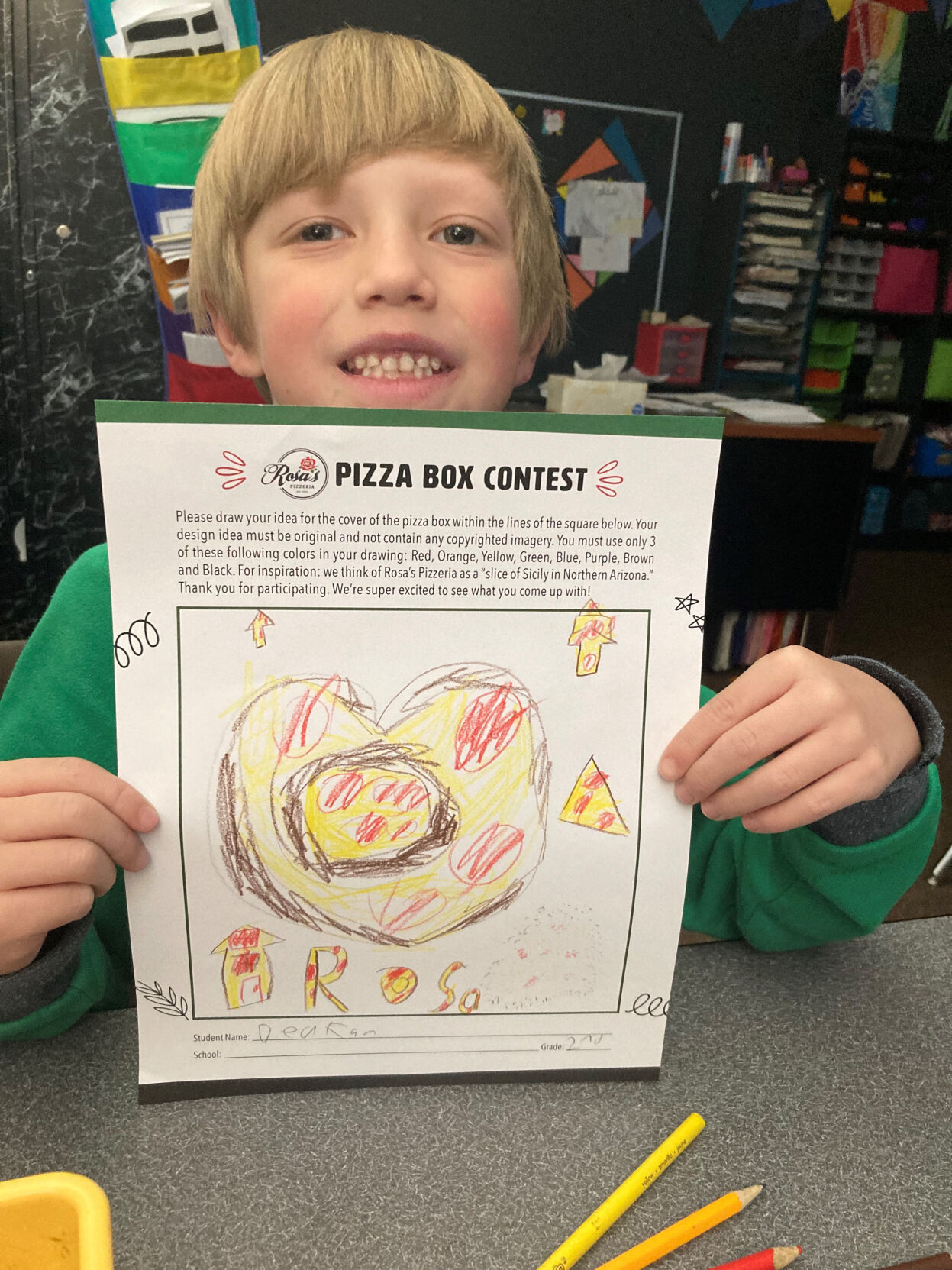 Granville Elementary students display creativity, partake in pizza box ...