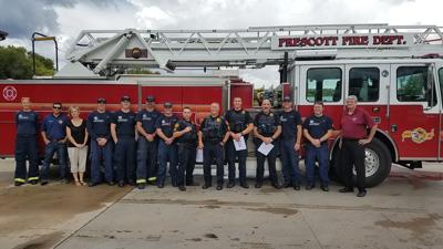 Prescott Fire Department honors police officers for EMS aid | News ...