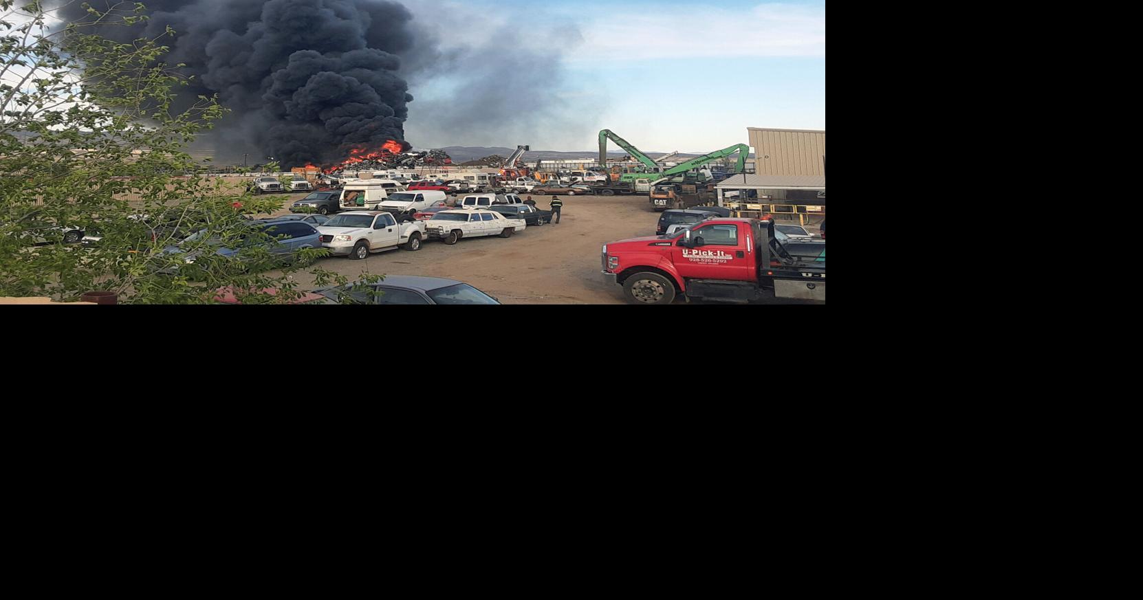 Salvage yard burns in Prescott Valley; fire crews quickly put it down ...