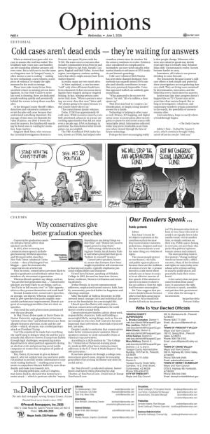 Editorial cartoon (2): June 3, 2026 | Opinion | dcourier.com