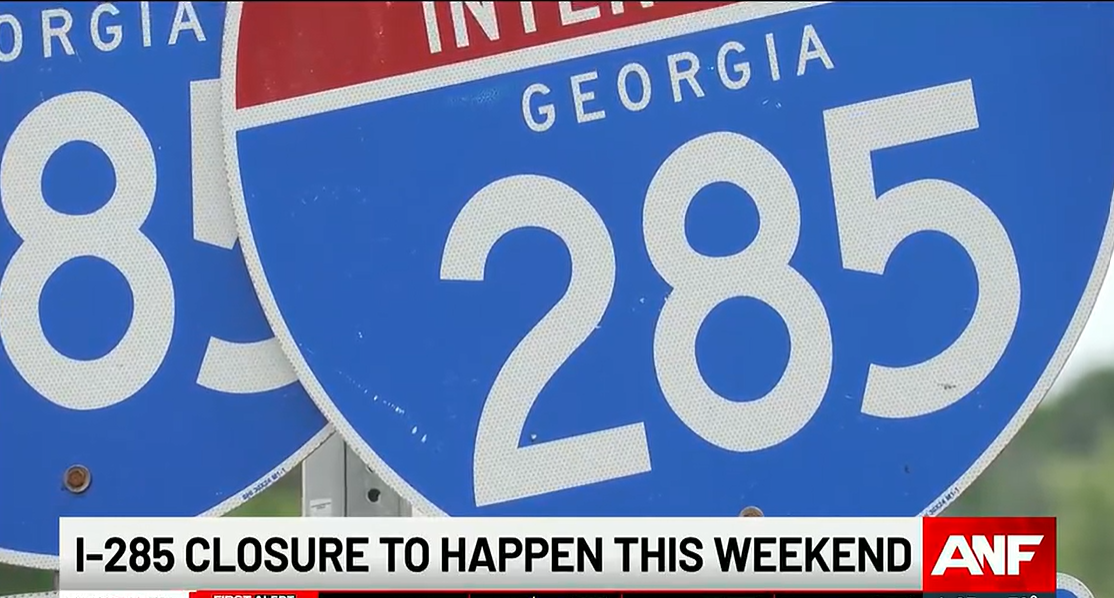 I-285 shutdown for construction project rescheduled | DeKalb County ...