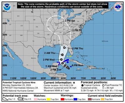 Current path of Hurricane Helene runs through Georgia | Archives ...